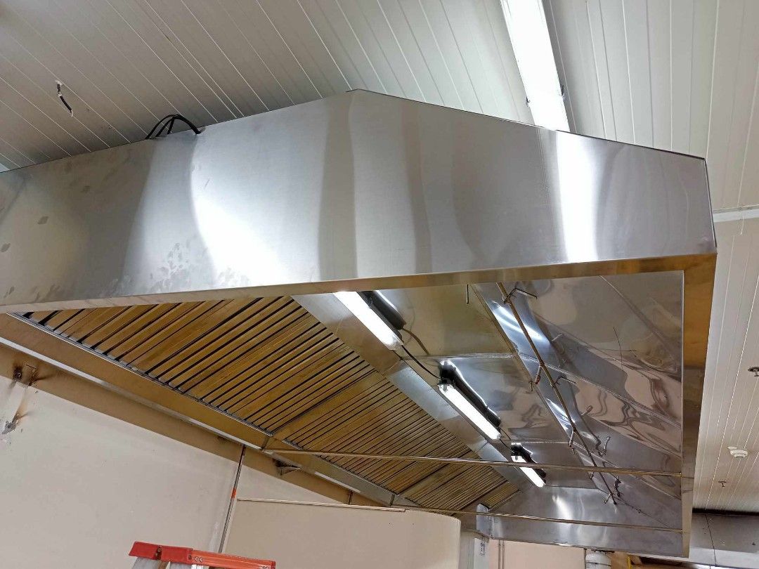 Commissary Kitchen Hood Fabrication and Installation Complete Ss304 ...