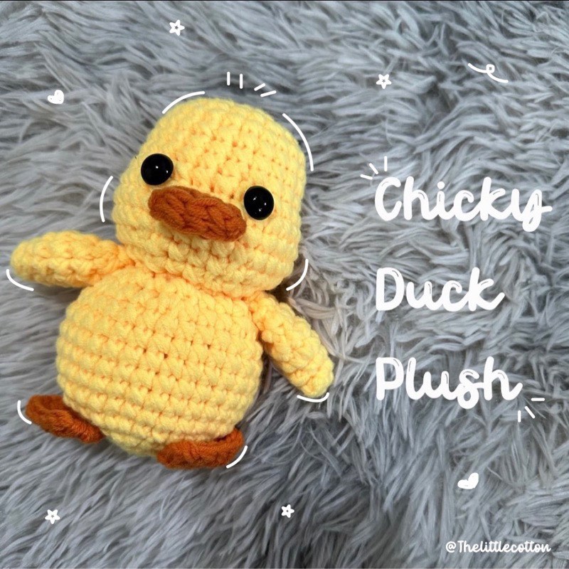 Crochet Chick Duck Plush Toy, Hobbies & Toys, Stationery & Craft ...