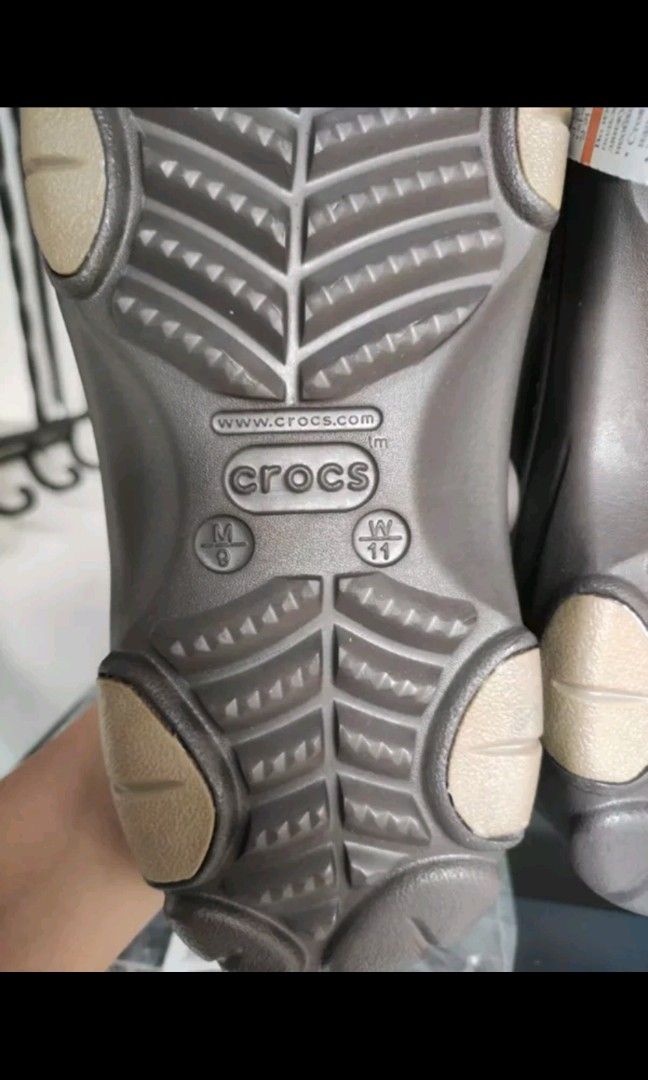 Crocs All Terrain Espresso M9, Women's Fashion, Footwear, Slippers and ...