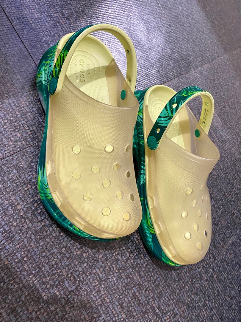 CROCS CLASSIC BAE TRANSLUCENT TROPICAL CLOG size5 womens, Women's ...