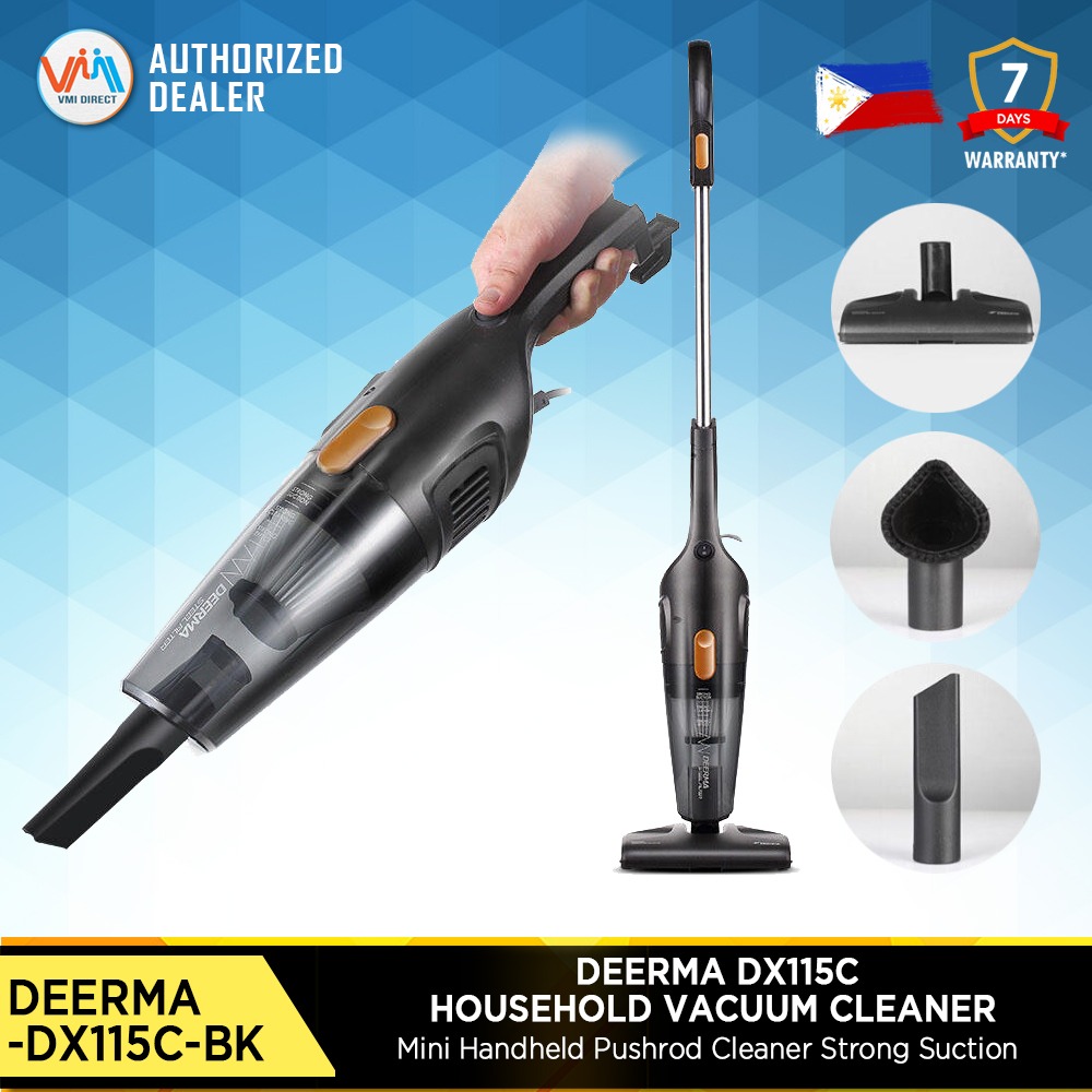 Deerma DX115C Household Vacuum Cleaner Mini Handheld Pushrod Cleaner ...
