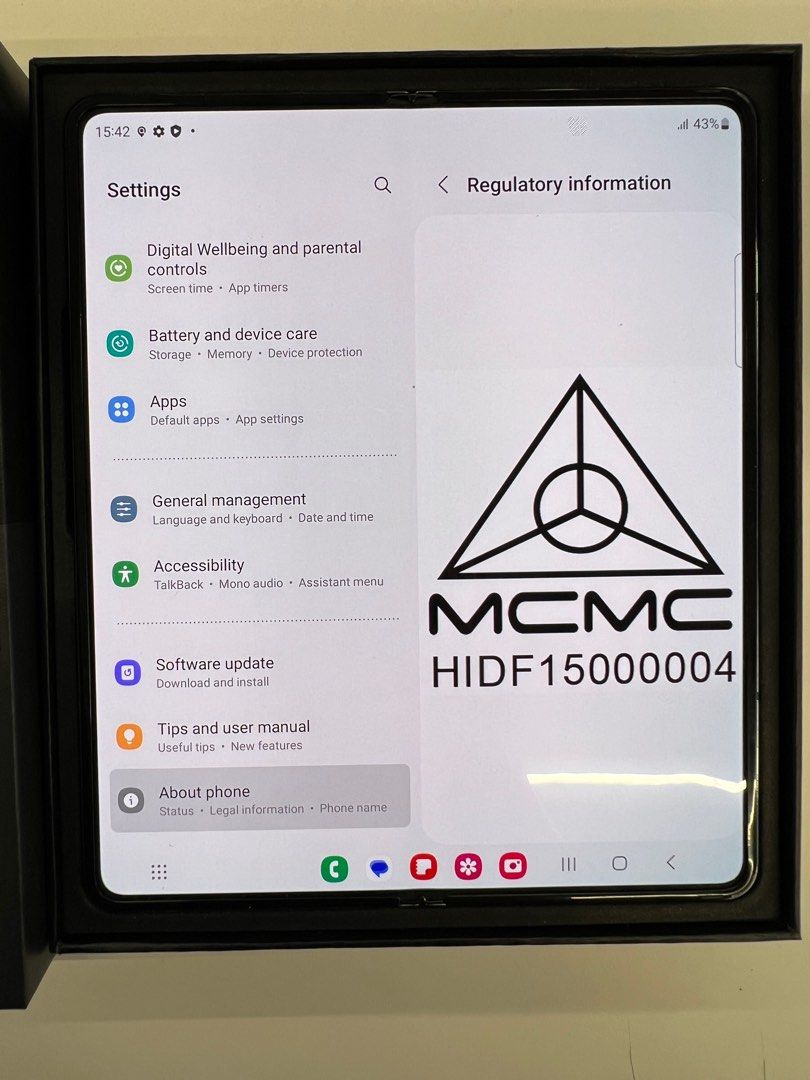 [DEMO SET] SAMSUNG GALAXY Z FOLD 4 12GB RAM + 256GB ROM (FULL SET ...