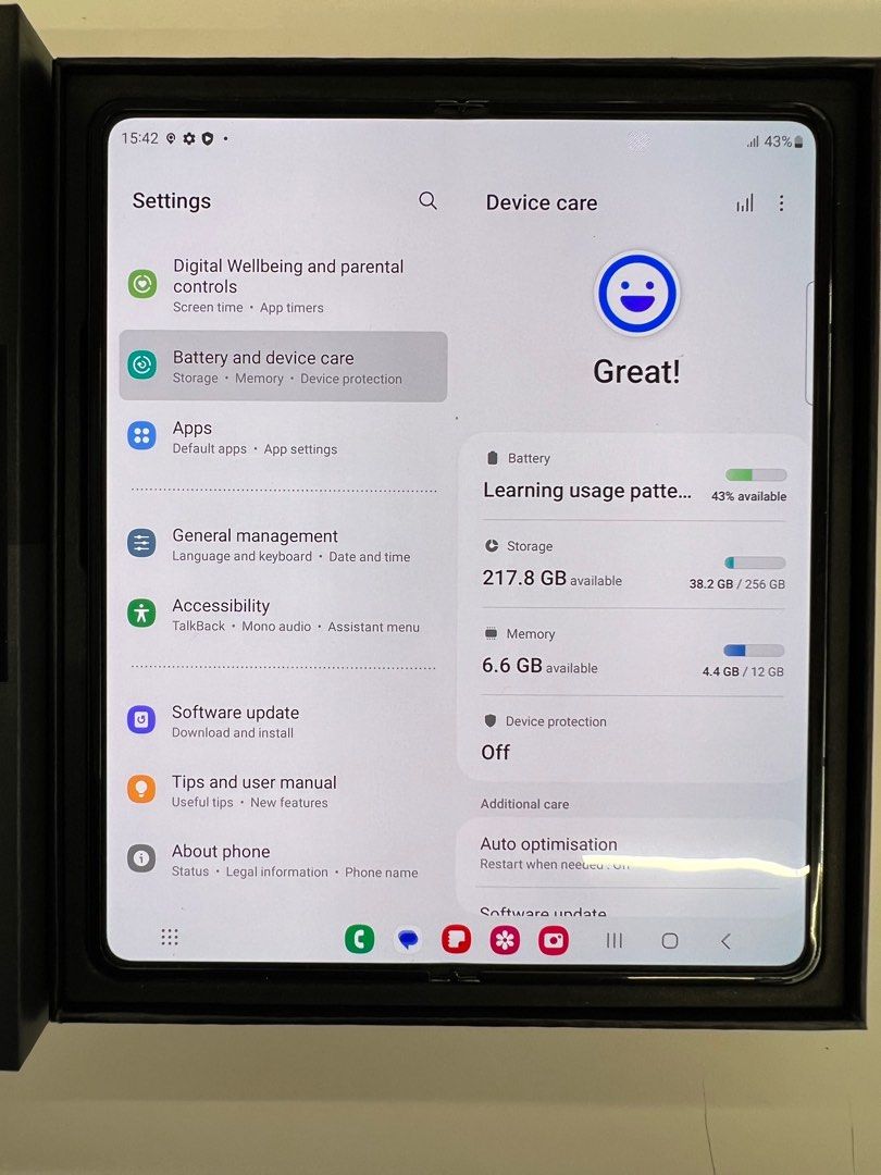 [DEMO SET] SAMSUNG GALAXY Z FOLD 4 12GB RAM + 256GB ROM (FULL SET ...