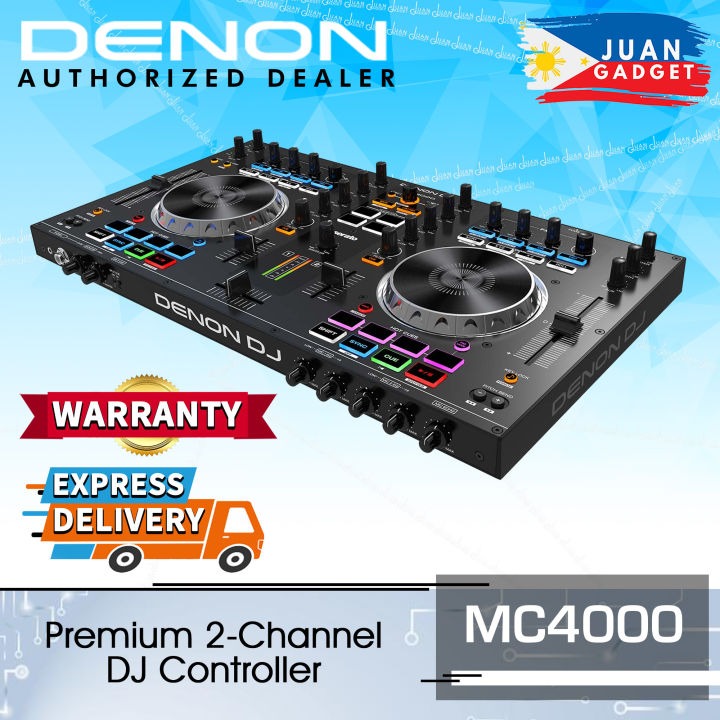 Denon DJ MC4000 Premium 2-Channel DJ Controller with Serato DJ Lite 24 ...