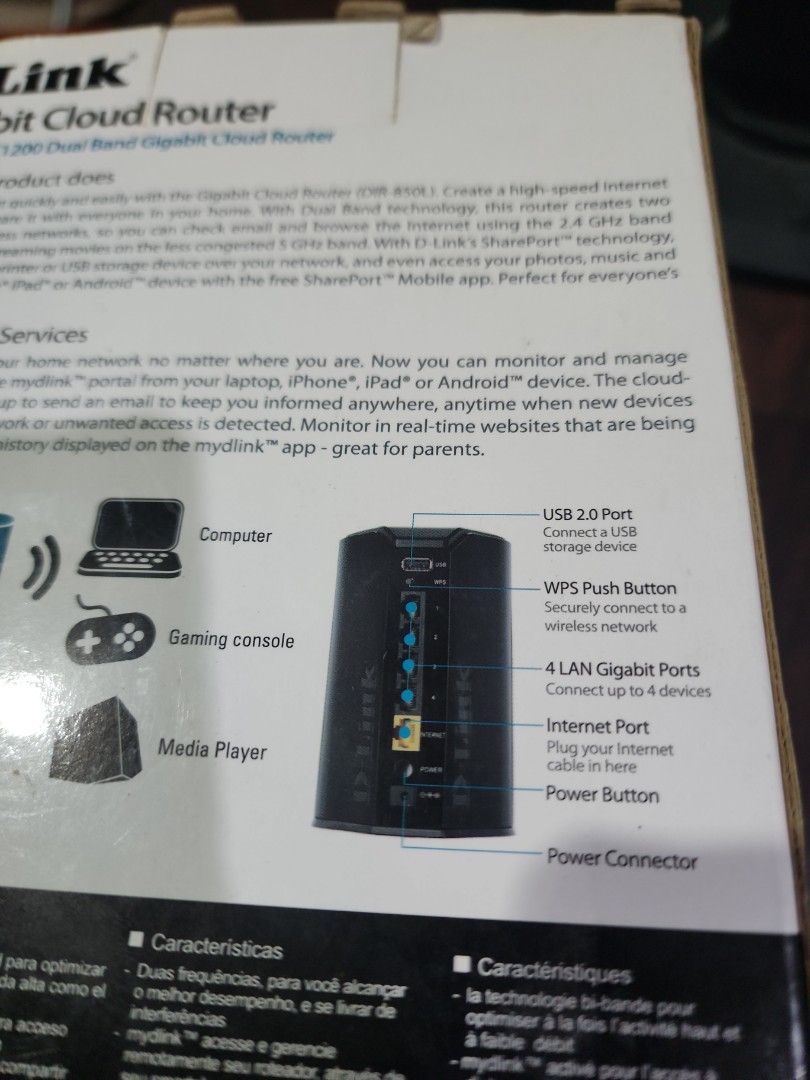 D-Link Wifi Router AC1200 DIR-850L, Mobile Phones & Gadgets, Other ...