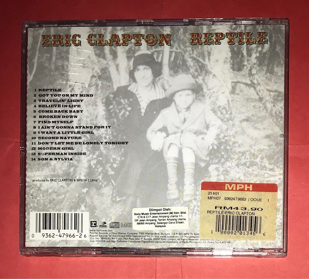 ERIC CLAPTON - REPTILE CD, Hobbies & Toys, Music & Media, CDs & DVDs on ...