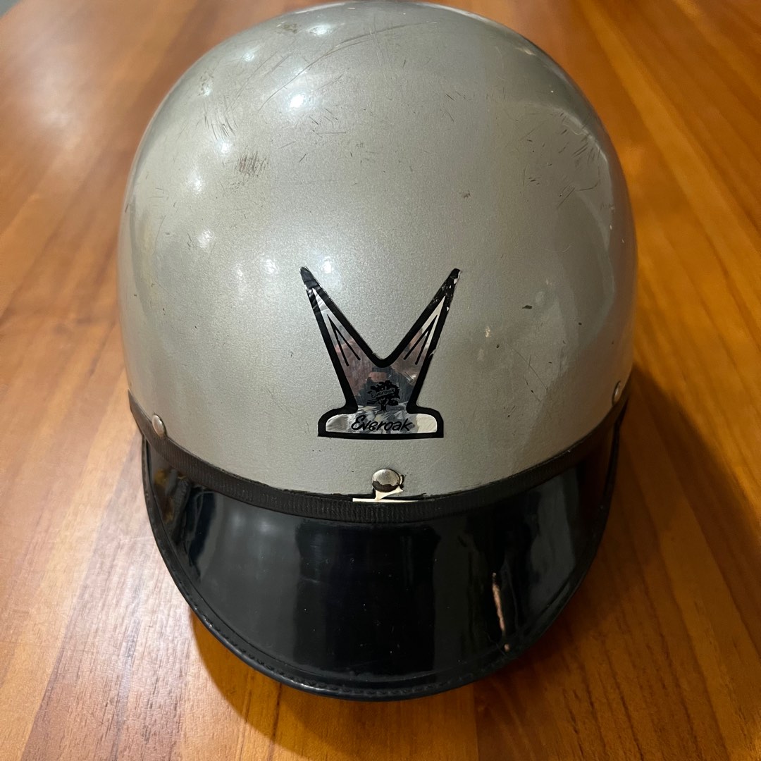 Everoak Europa Silver Helmet Vespa Lambretta Classic Vintage ...