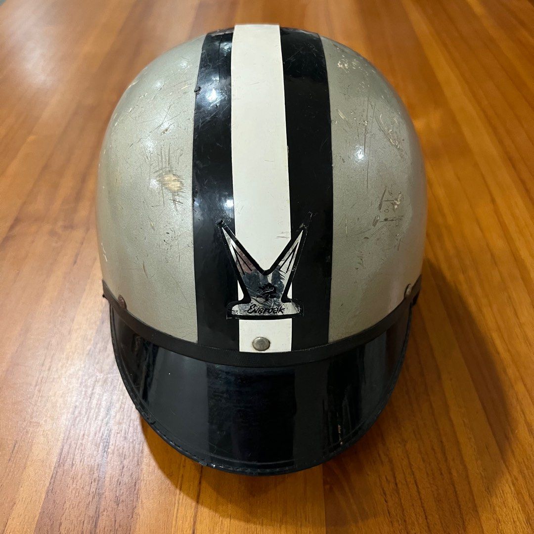 Everoak Europa Silver Helmet Vespa Lambretta Classic Vintage ...