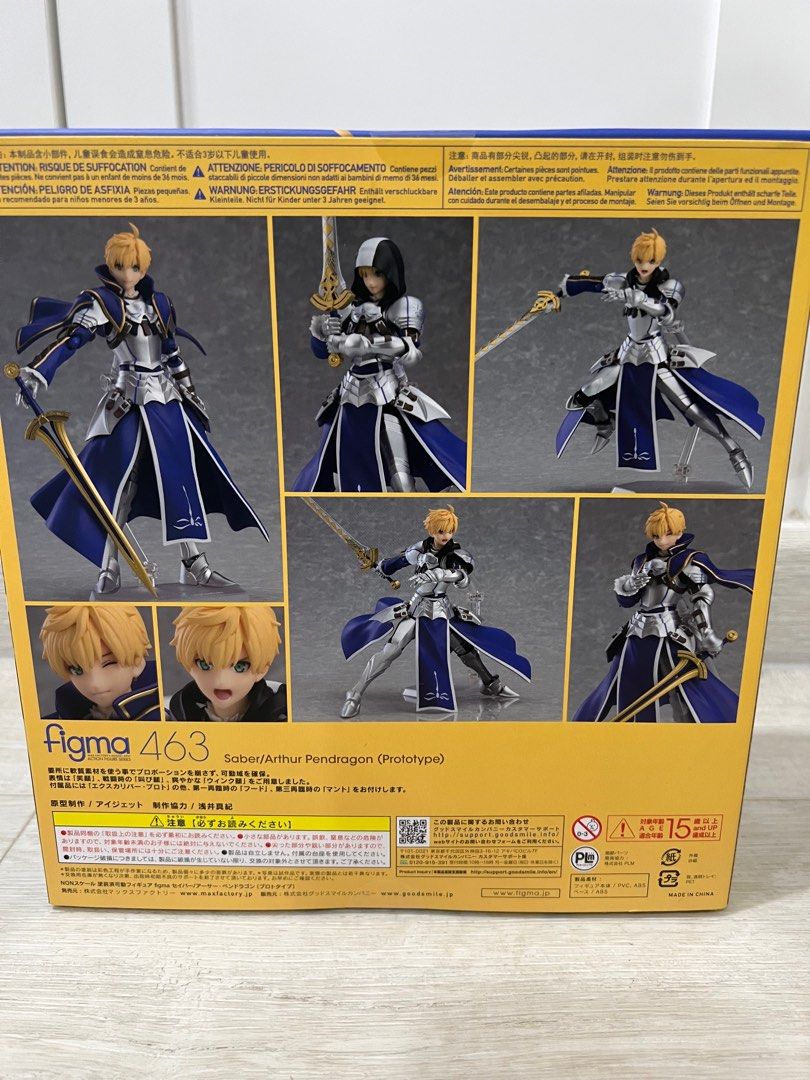 Figma 463 Saber Arthur Pendragon Protoype Fate Grand Order Fgo Hobbies And Toys Toys And Games On