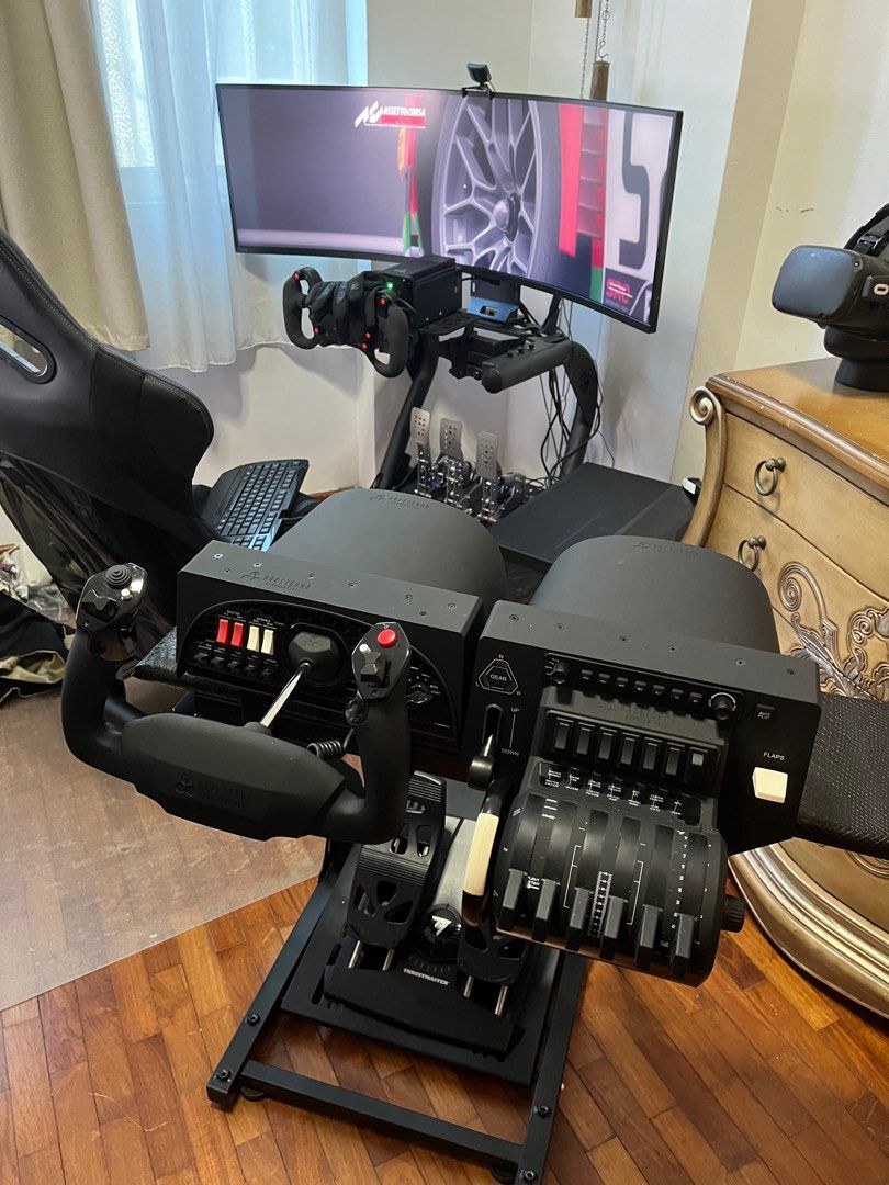 Flight Simulator Setup - Honeycomb Yoke, Throttle and Thrustmaster ...