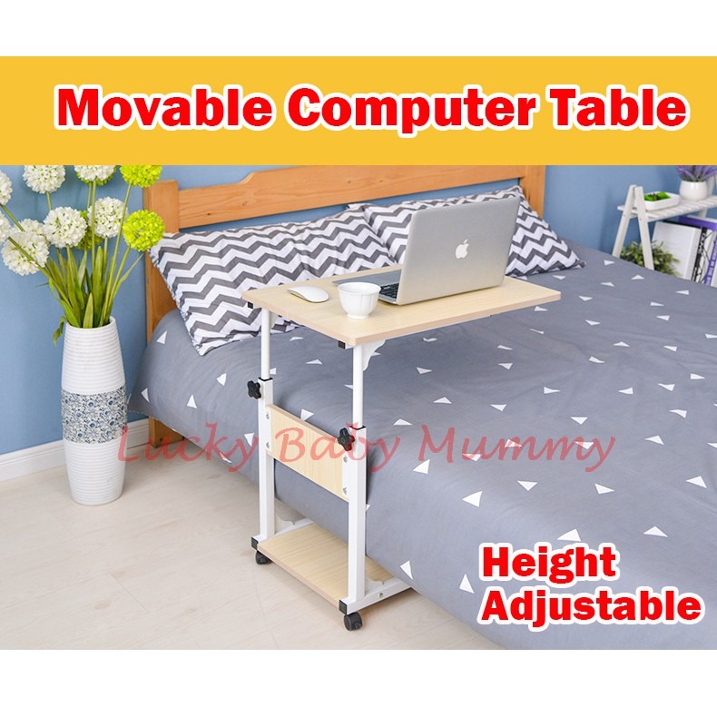 [FREE DELIVERY] 103 Movable Computer Laptop Table/ Height Adjustable ...