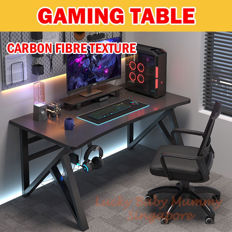 [FREE DELIVERY] Carbon Fiber Texture Table, Simple Modern Desk ...