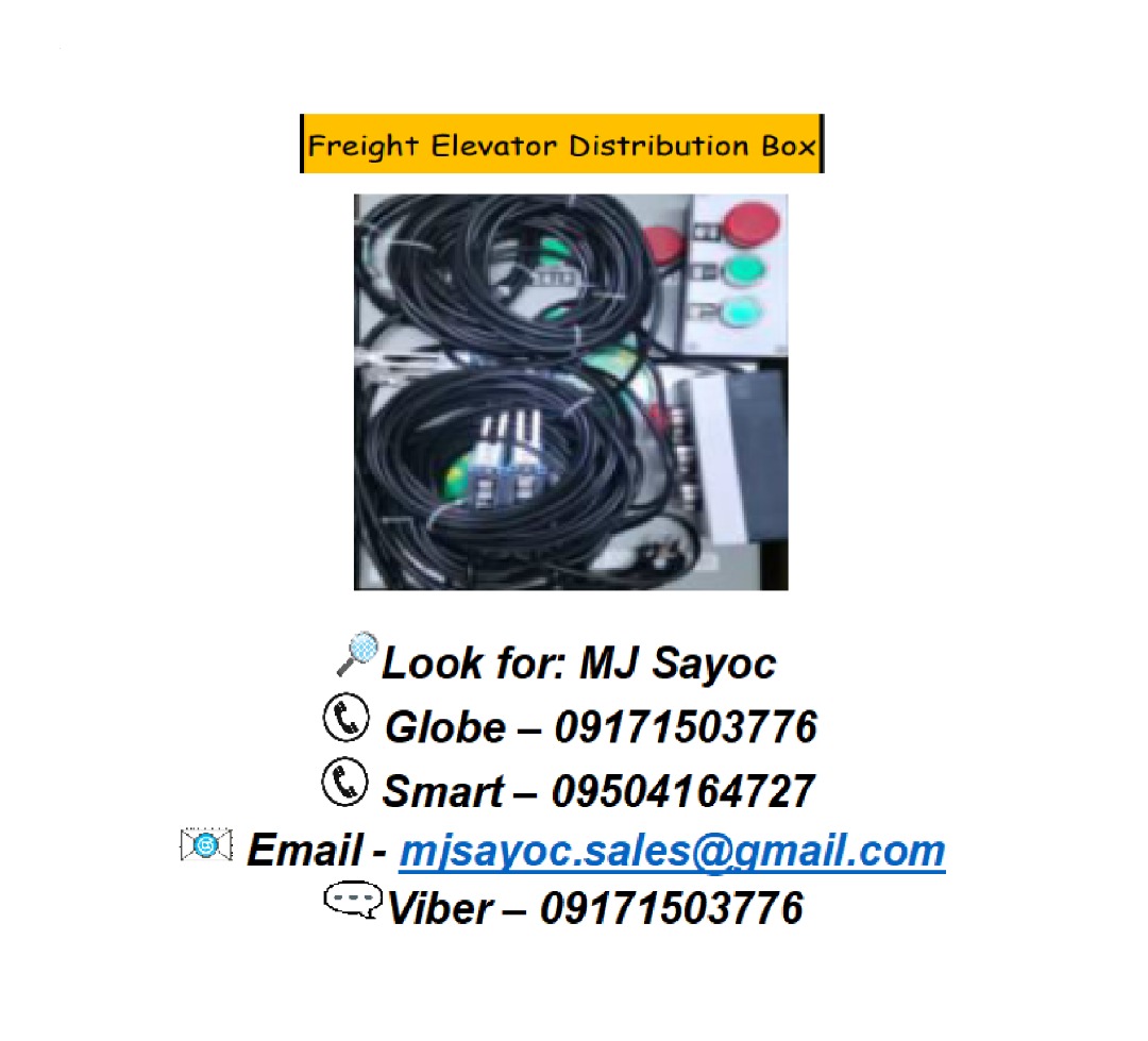 Freight Elevator Distribution Box, Commercial & Industrial ...