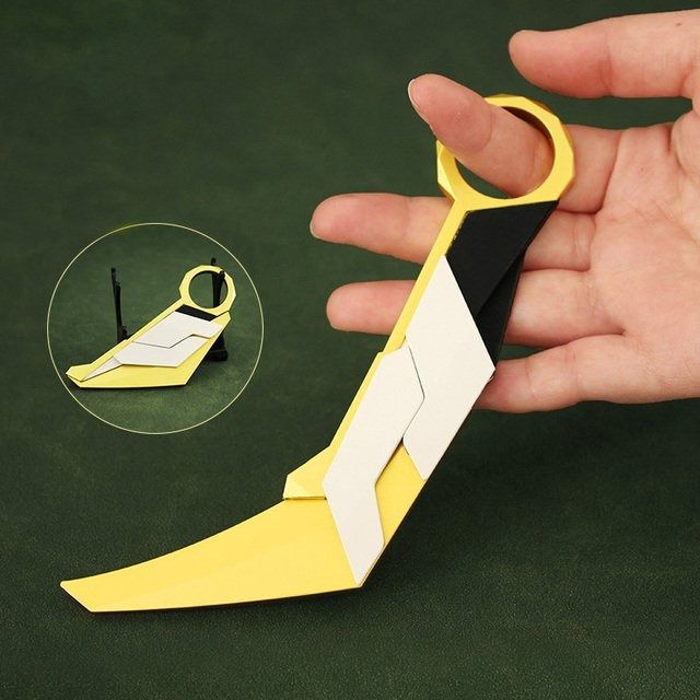 FULL METAL Valorant Weapon Melee Prime Karambit 2.0 Folding Foldable ...