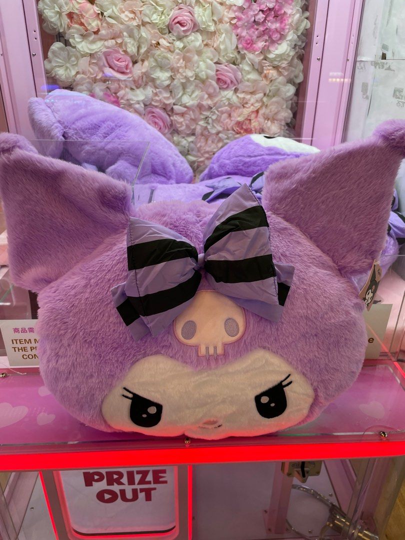 FUN CLAW HI CLAW AUTHENTIC SANRIO KUROMI PLUSHIE PILLOW CUSHION ...