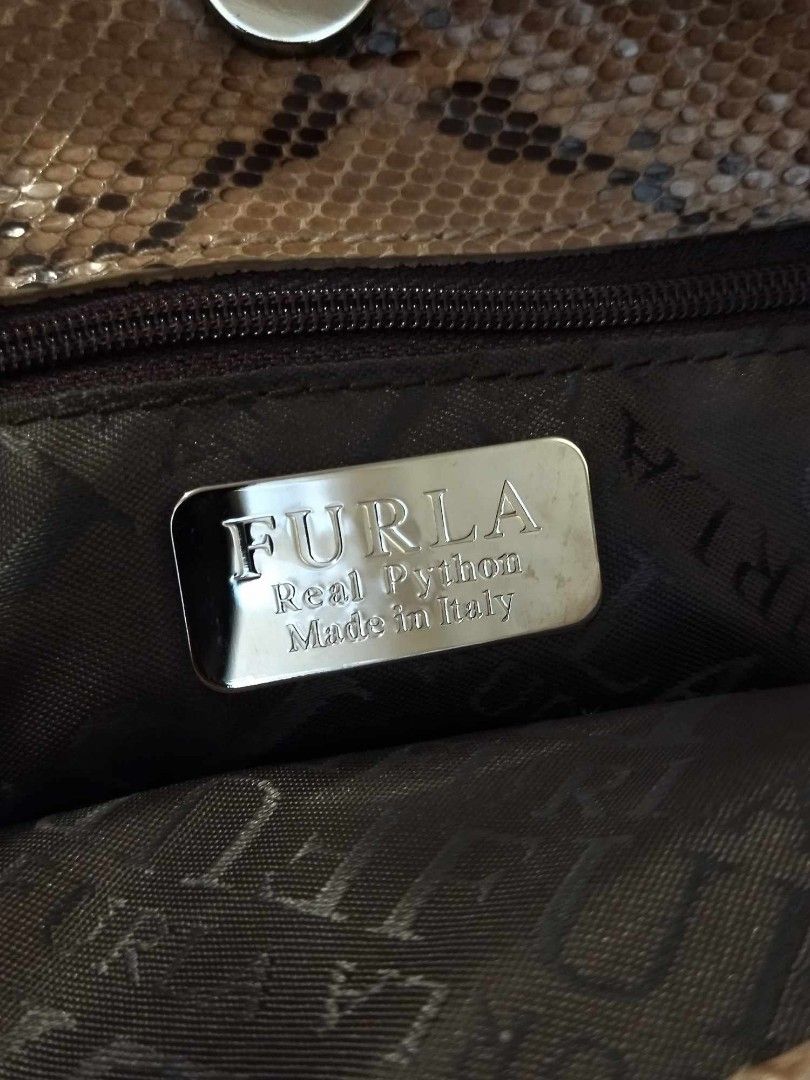 Furla Real Python Limited Edition, Luxury, Bags & Wallets on Carousell