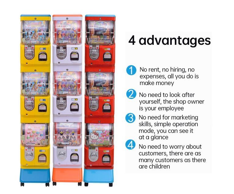 Giant Gumball Machine Three Layer Vending Machine, Hobbies & Toys, Toys ...