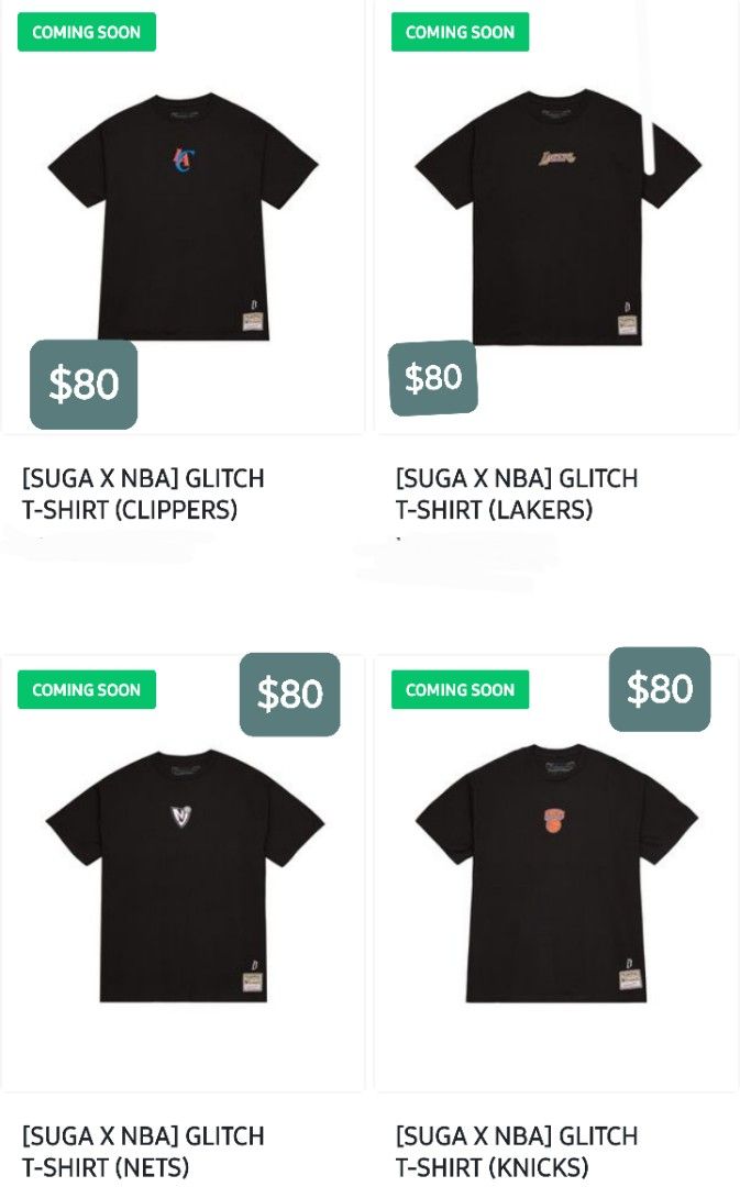 [GO WEVERSE] BTS SUGA X NBA MERCH, Hobbies & Toys, Memorabilia ...