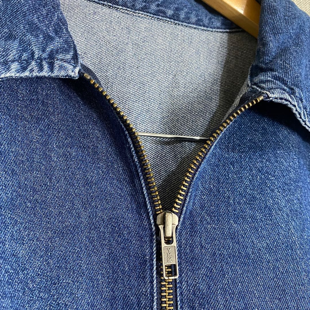 GU - Denim Half Zip Jacket, Men's Fashion, Activewear on Carousell