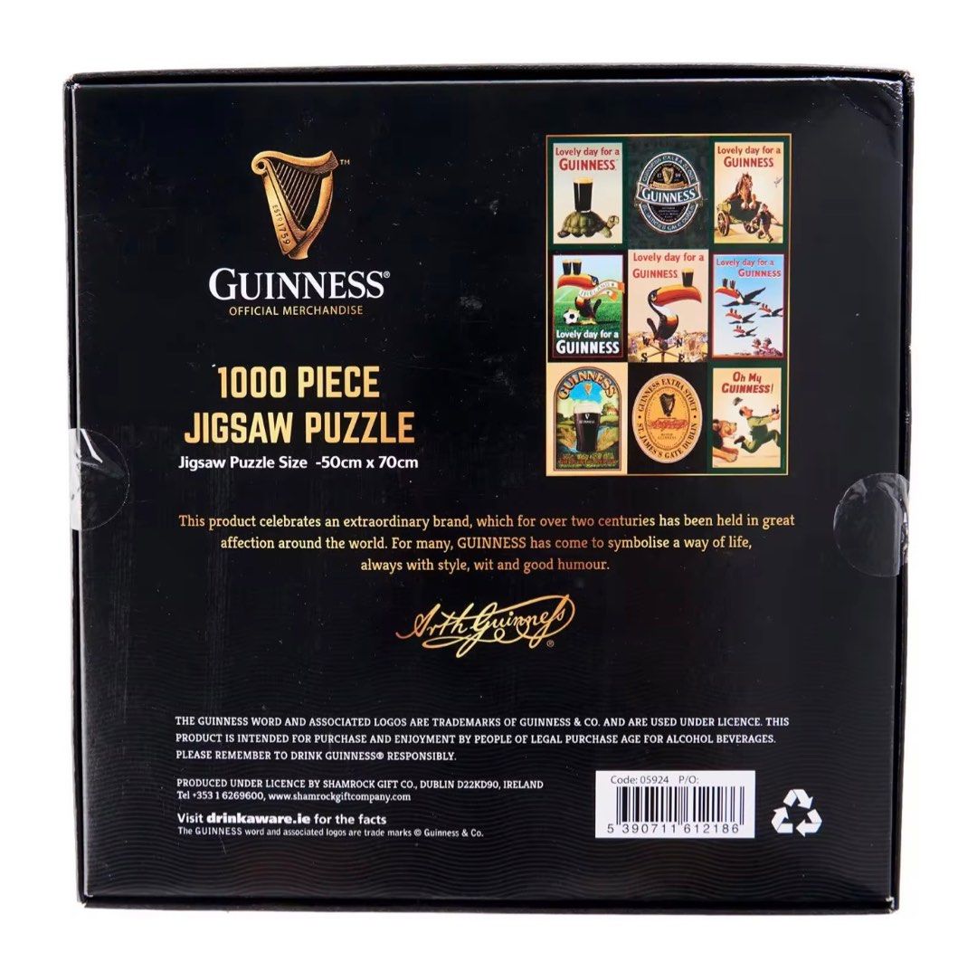 GUINNESS JIGSAW PUZZLE, Hobbies & Toys, Toys & Games on Carousell