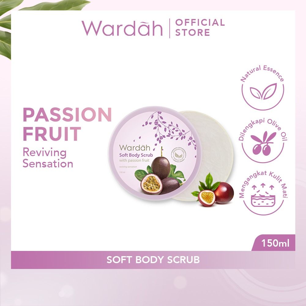 (Halal Bodycare) Wardah Soft Body Scrub 150ml - Dilengkapi dengan Olive ...