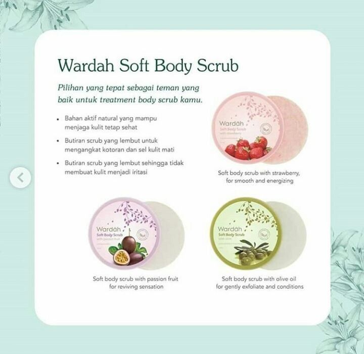 (Halal Bodycare) Wardah Soft Body Scrub 150ml - Dilengkapi dengan Olive ...