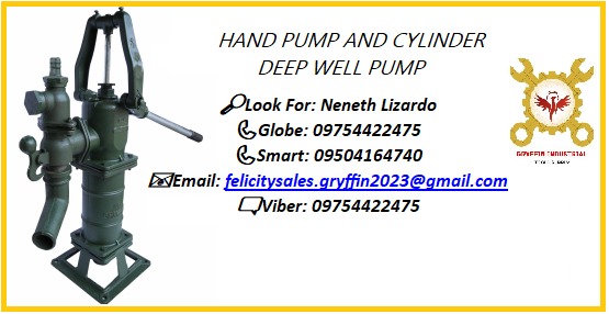 HAND PUMP AND CYLINDER DEEP WELL PUMP, Commercial & Industrial ...