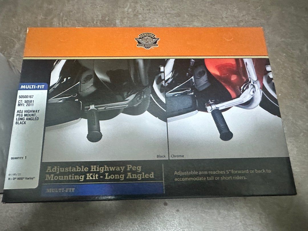 Harley Davidson adjustable highway kit + streamliner foot peg kit ...