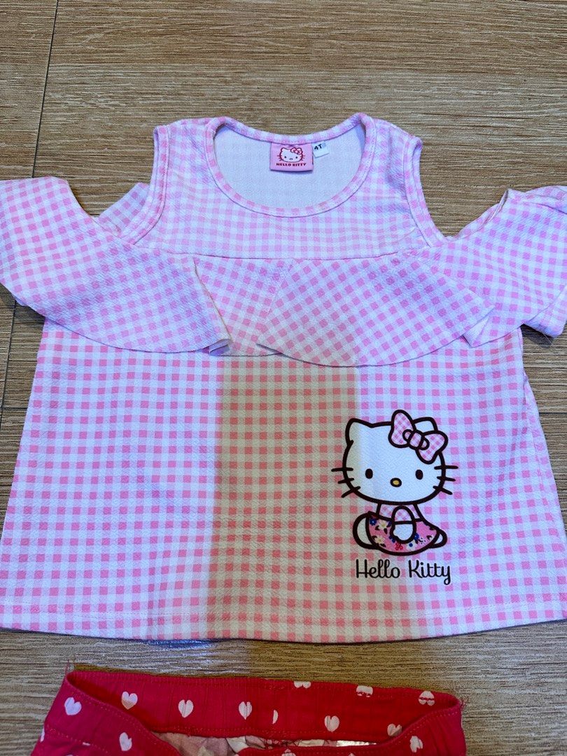Hello kitty H&M polka dot set girls kids, Babies & Kids, Babies & Kids ...