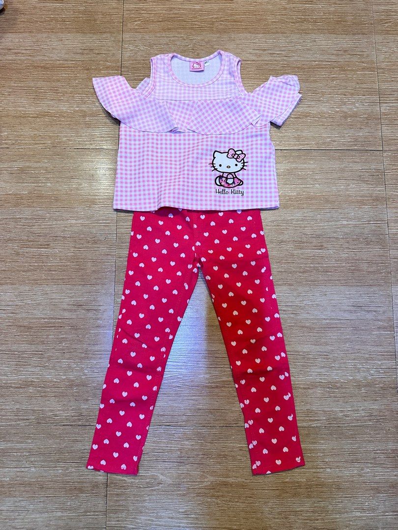 Hello kitty H&M polka dot set girls kids, Babies & Kids, Babies & Kids Fashion on Carousell