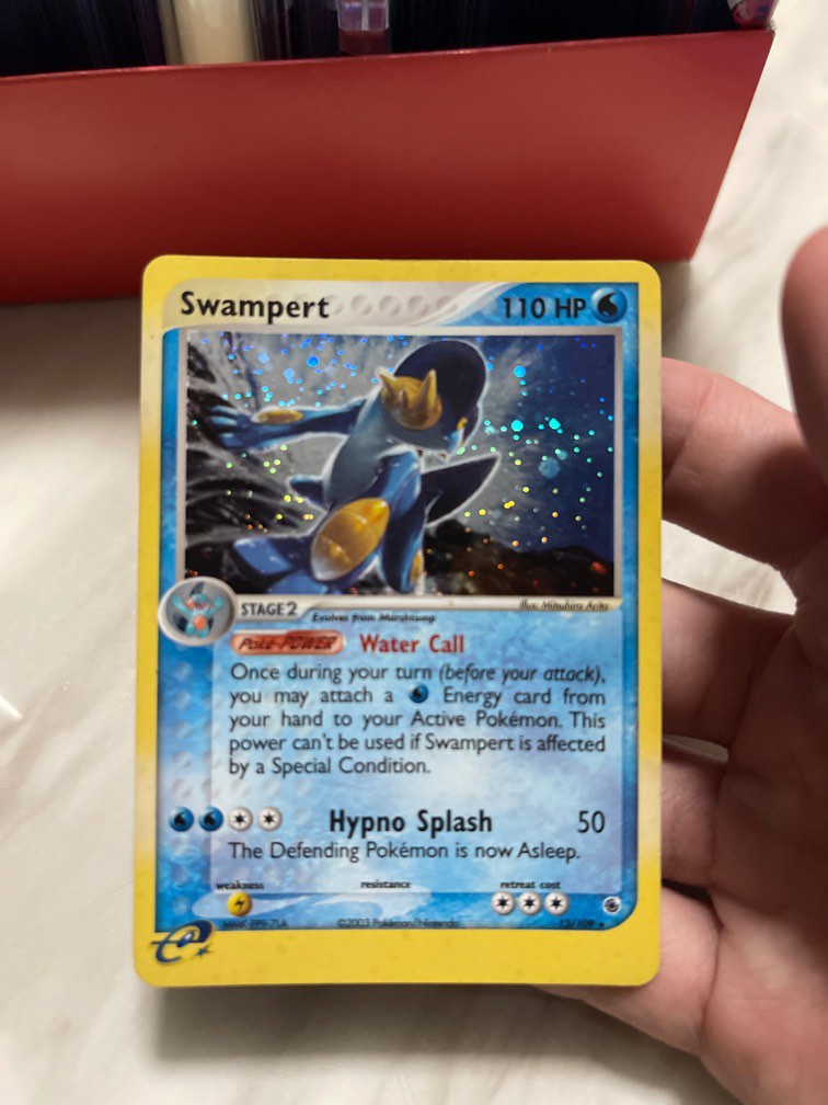 (Holo) Pokemon SWAMPERT Card EX RUBY and SAPPHIRE Set 13/109, Hobbies ...
