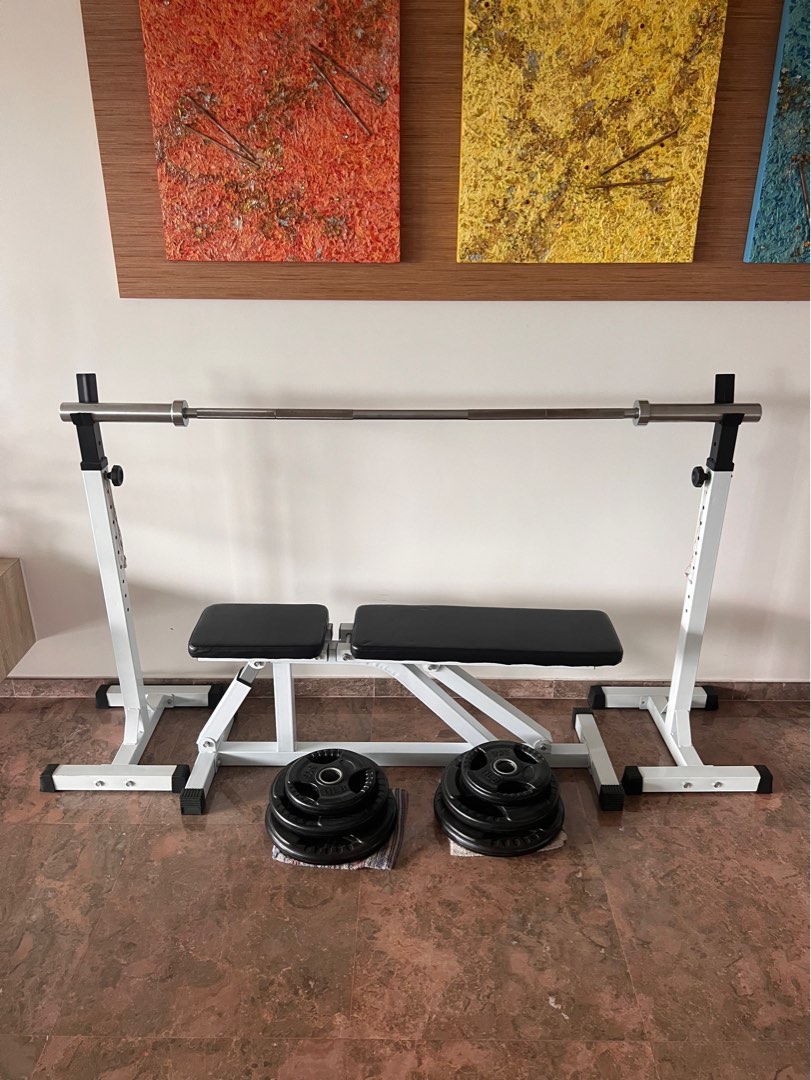 Home Gym Set, Sports Equipment, Exercise & Fitness, Weights & Dumbbells ...