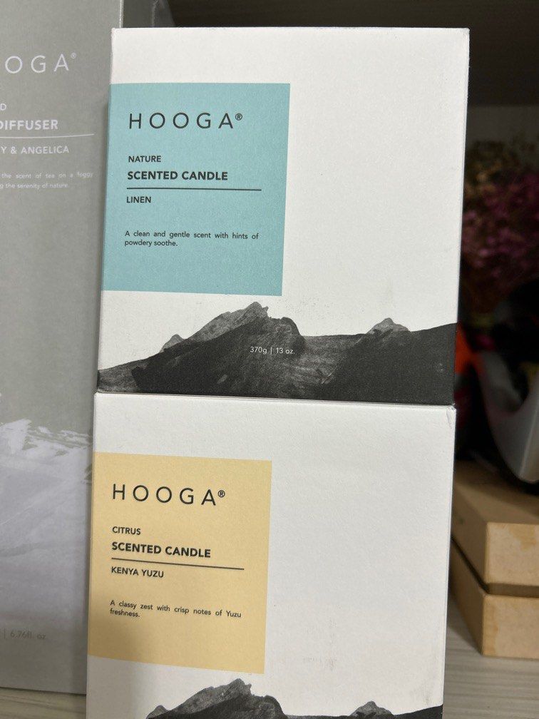 Hooga scented candle 370g, Furniture & Home Living, Home Fragrance on Carousell
