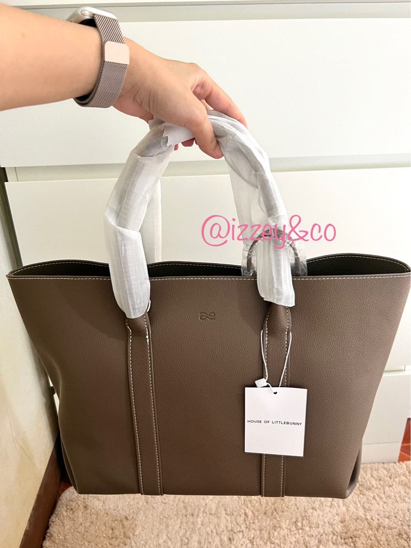 HOUSE OF LITTLE BUNNY FLIP TOTE (PU LEATHER), Women's Fashion, Bags ...