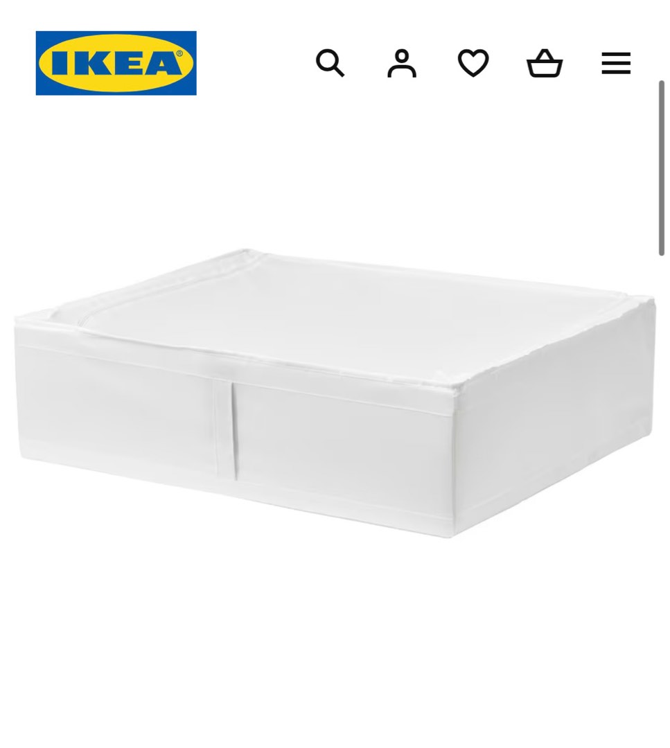 ikea skubb storage case for under the bed white 69 x 55 x 19cm ...