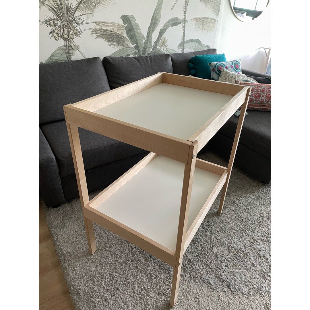 IKEA Sniglar Diaper Changing Table w Accessories, Babies & Kids, Baby ...