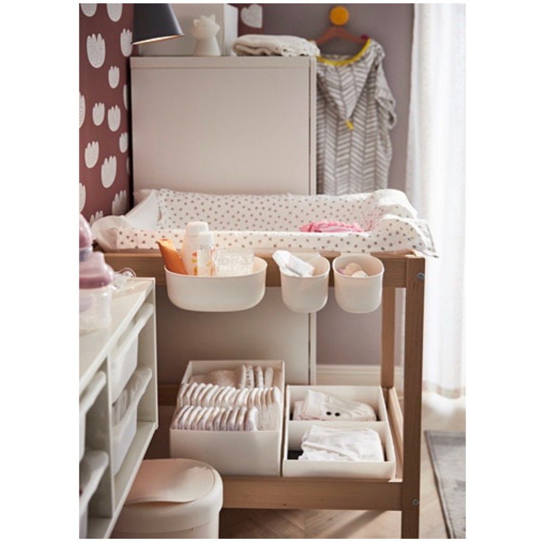 IKEA Sniglar Diaper Changing Table w Accessories, Babies & Kids, Baby Nursery & Kids Furniture ...