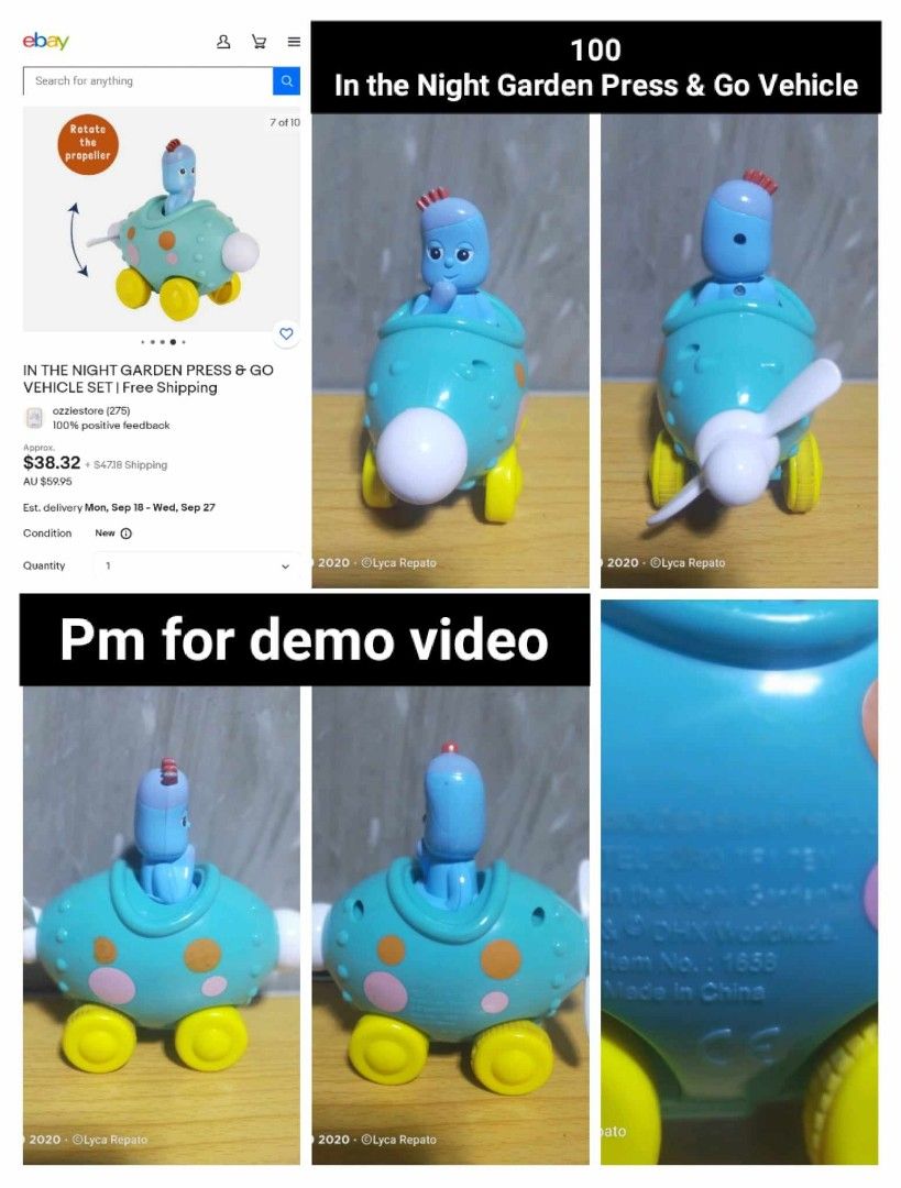 In The Night Garden Press & Go Vehicle, Hobbies & Toys, Toys & Games on ...