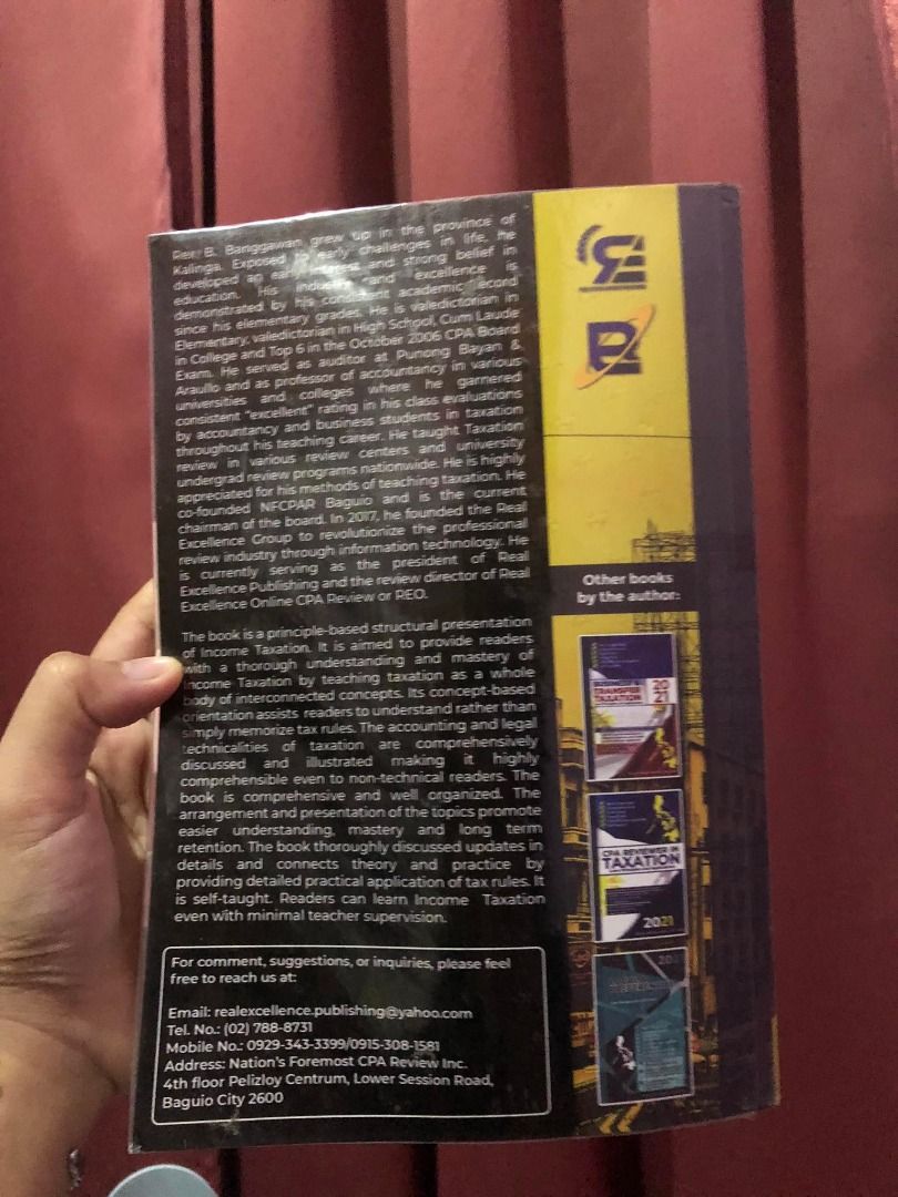 Income Taxation 2021 By Rex Banggawan AUTHENTIC, Hobbies & Toys, Books ...