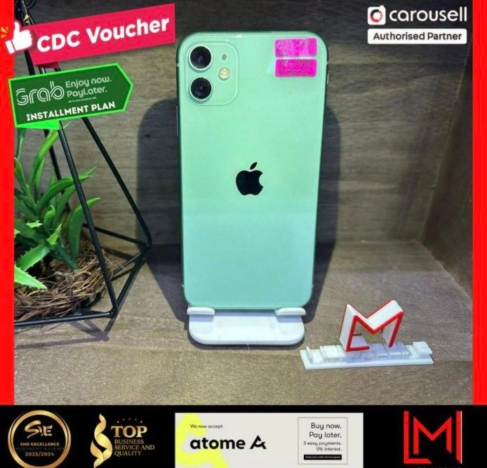 iPhone 11 Green 256GB S$478 or 3 payments of S$159 with Atome, Mobile ...