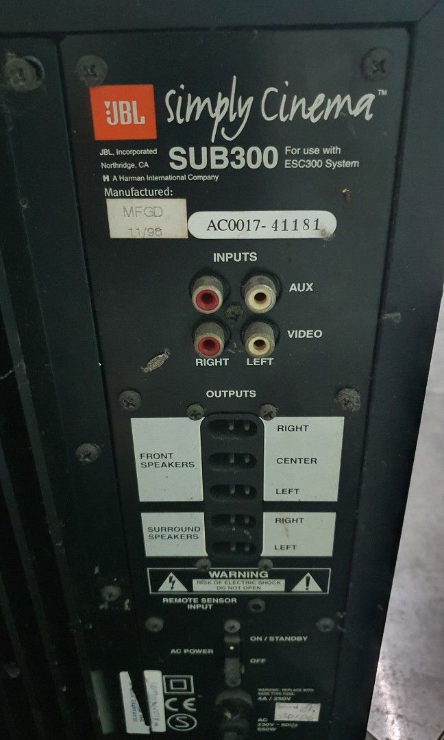 JBL JVC SONY KENWOOD AMP SUBWOOFER DIGITAL HOME THEATRE, Audio ...