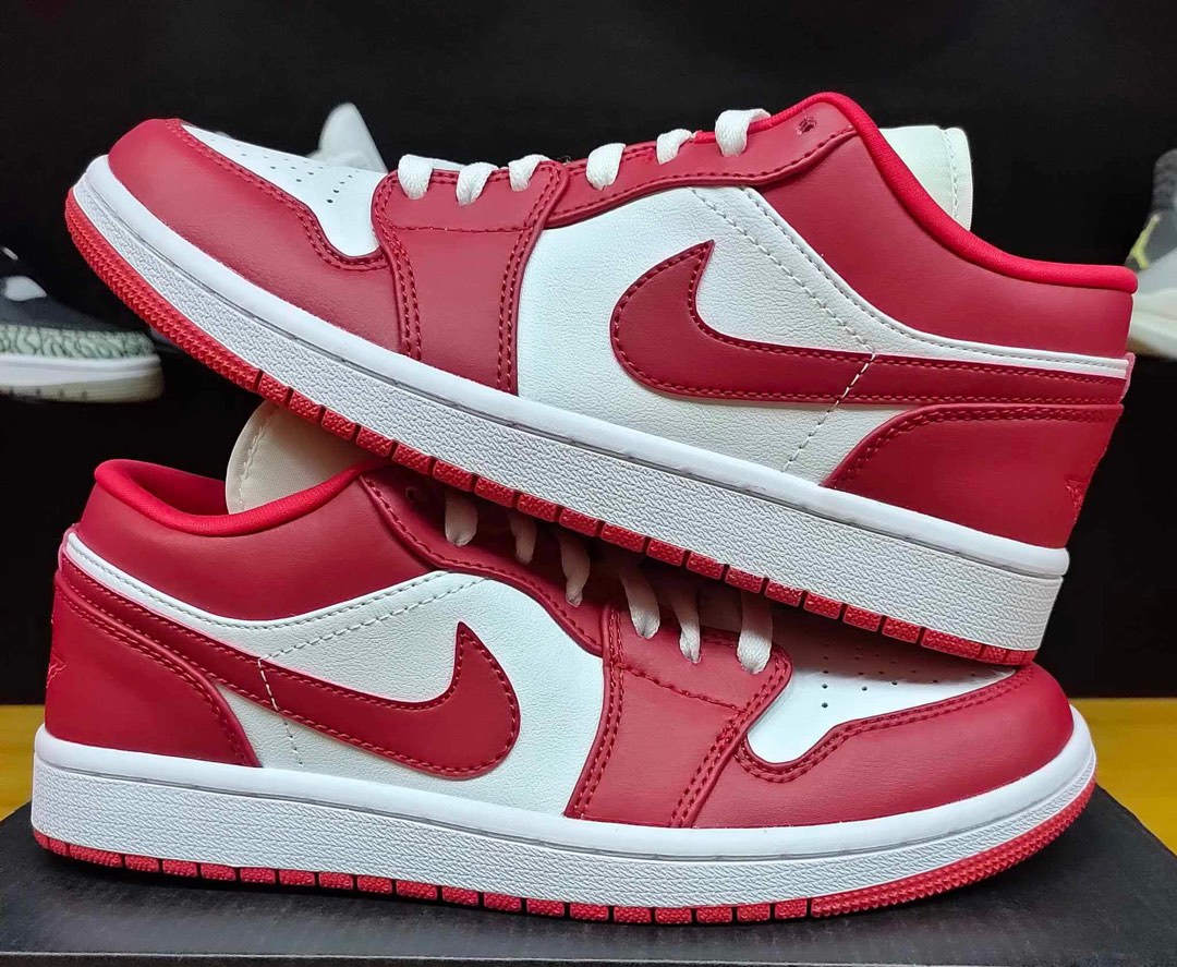 Jordan 1 Low Gym Red, Women's Fashion, Footwear, Sneakers on Carousell