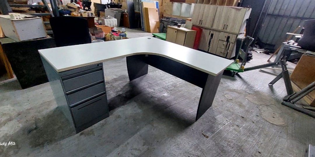 L Shaped Table With Drawer SALE !, Furniture & Home Living, Furniture ...