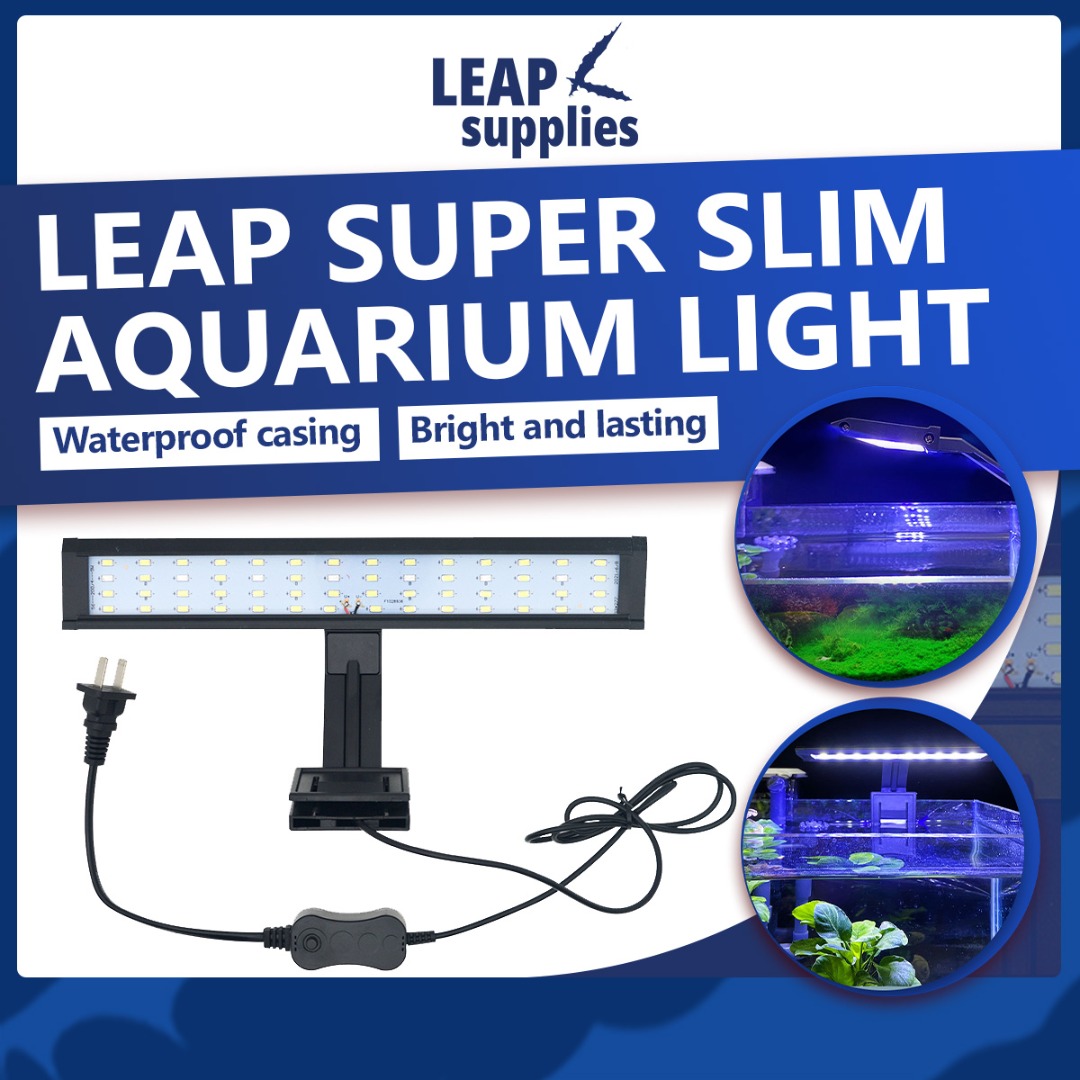 LEAP Super Slim Aquarium Light | Fish Tank Bright LED Light, Pet ...
