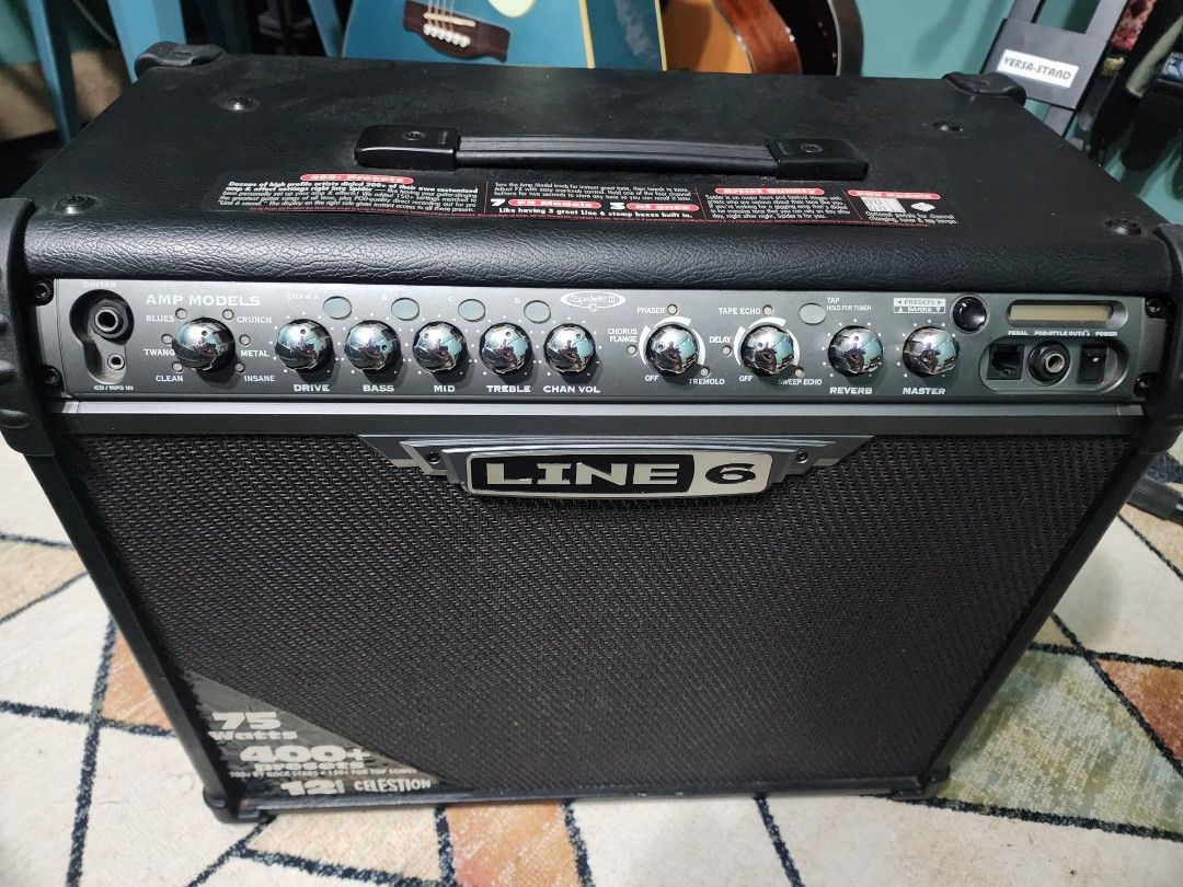 LINE 6 Spider IV 75 watt amp, Hobbies & Toys, Music & Media, Music ...