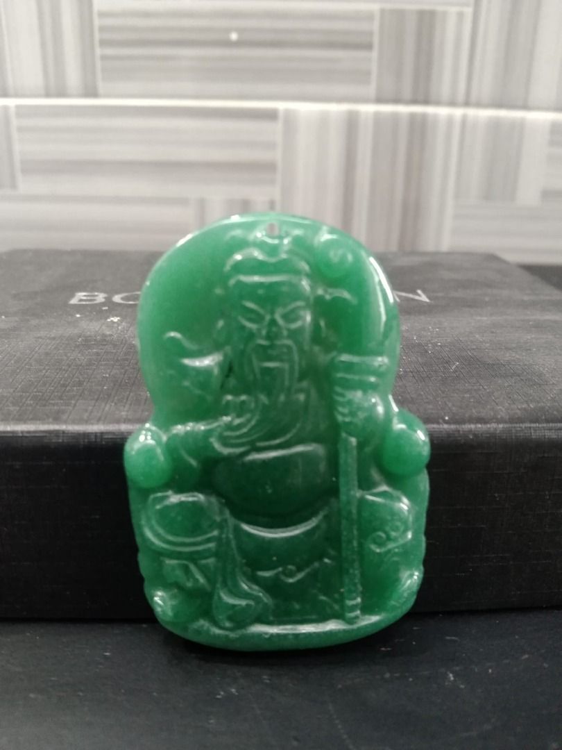 Liontin Dewa Kwang Kong Giok Kuno Jadul Antik, Antik, Lainnya di Carousell