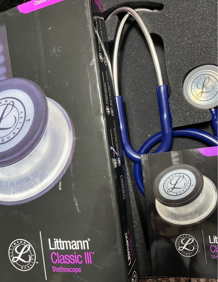 Littmann Classic III Navy Blue, Health & Nutrition, Medical Supplies ...