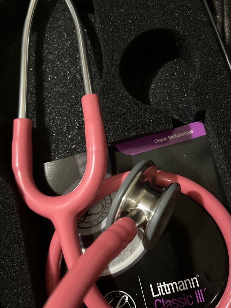 Littmann Classic III Stethoscope Pearl Pink, Health & Nutrition ...