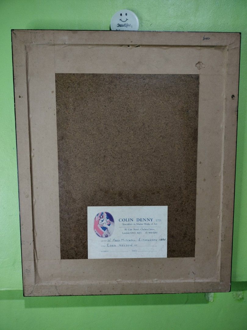 Lord Nelson Artist By W fred Mitchell Litograph, Furniture & Home ...