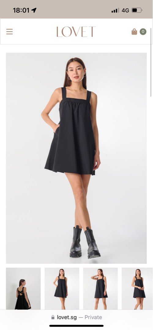 Lovet - Rhea black dress, Women's Fashion, Dresses & Sets, Dresses on ...